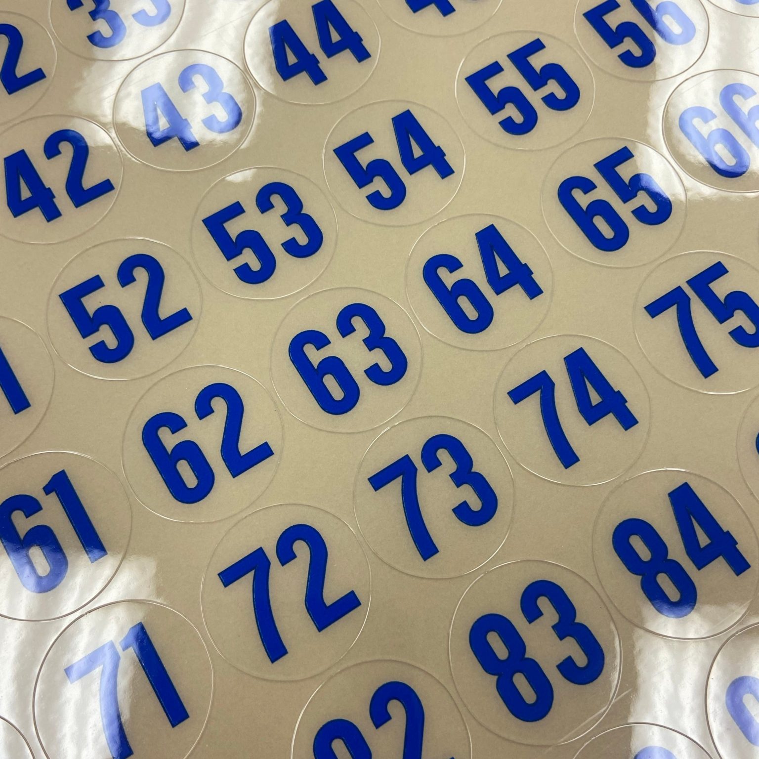 Punch-Out Circular Numbering System – Game Day Skinz