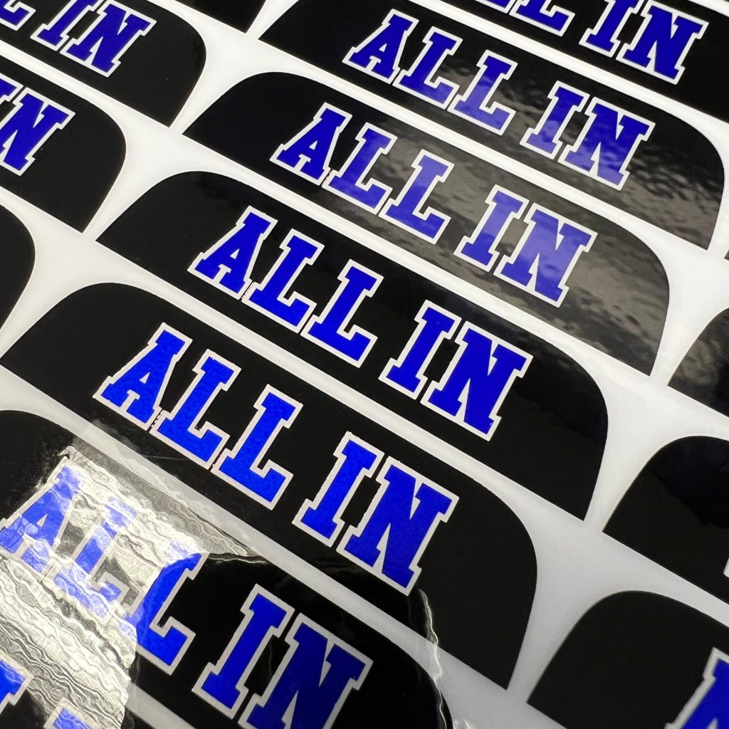 Football Helmet Bumper Decals – Front Bumper – Game Day Skinz